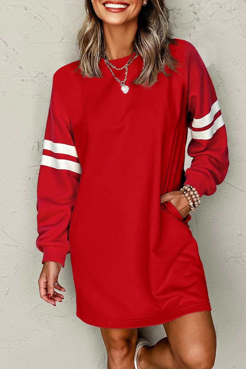 Red Varsity Dress