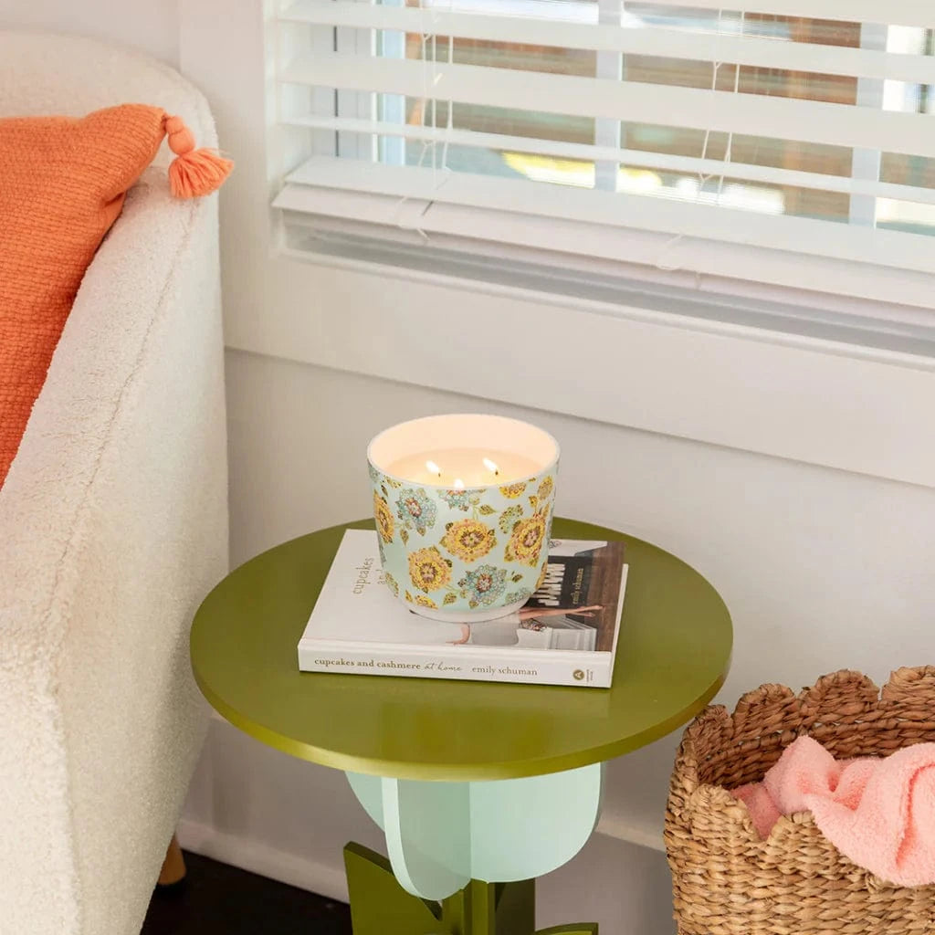 Patterned 3 Wick Candle - Bella Freesia