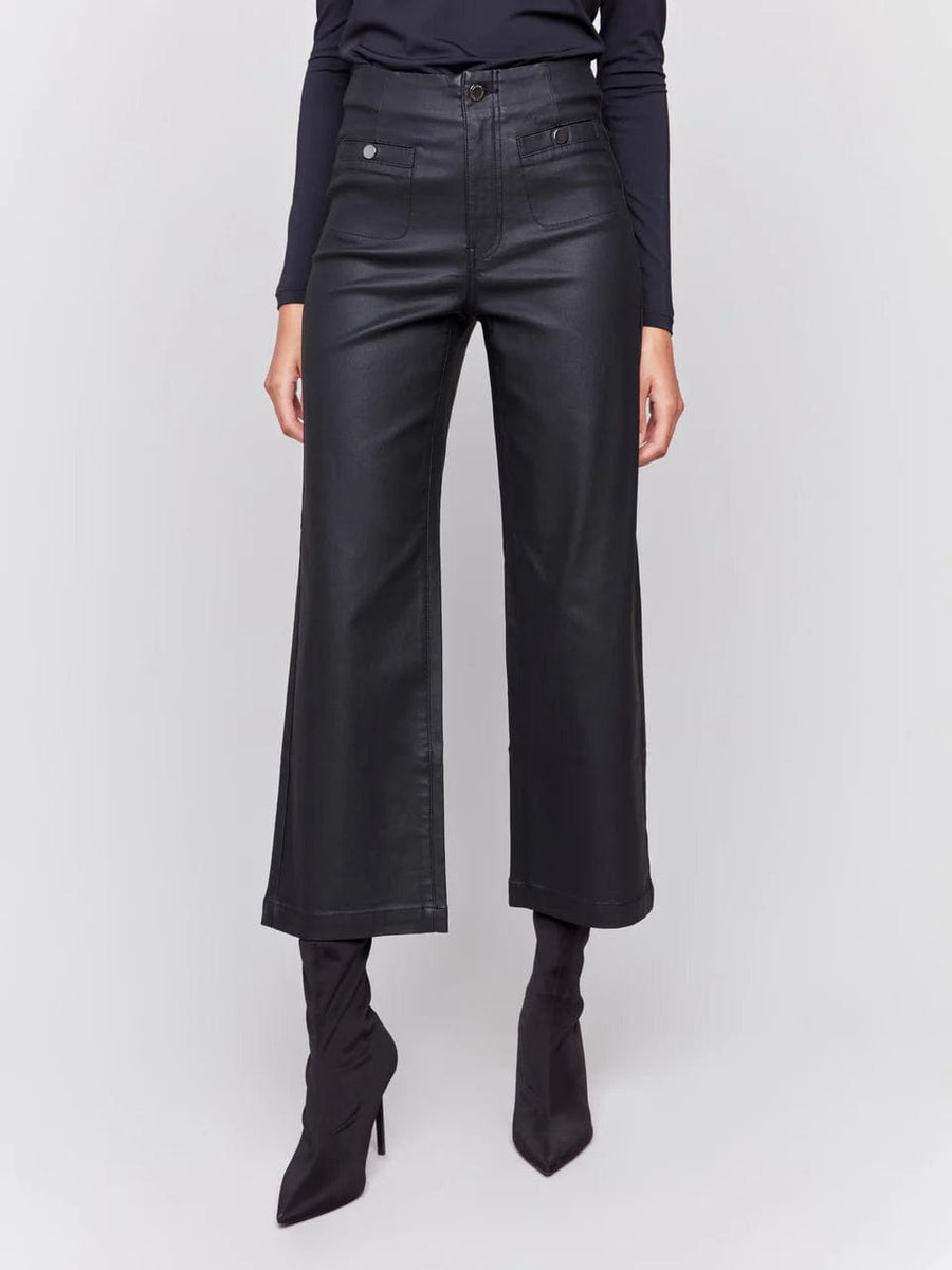 Wax Twill Black Pant