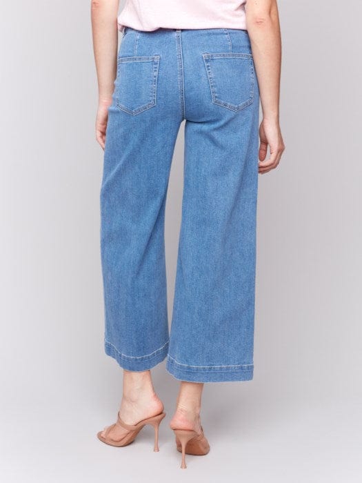 Patch Pocket Flare Leg Jean